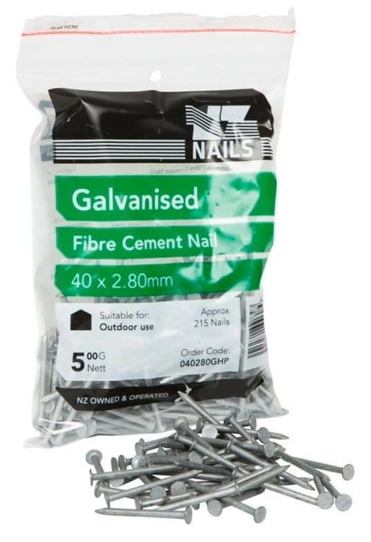 40 x 2.80 Galv Hardiflex 500g Nails - ITM Stratford