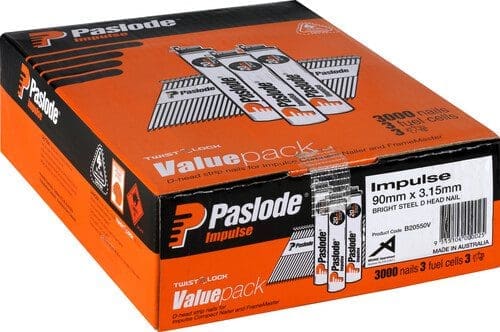 Paslode Imp 90mm Bright Val/Pack 3000 Cells - ITM Stratford