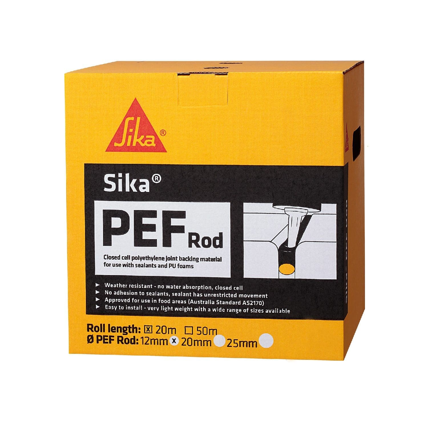 Pef Backing Rod 12mm 20M Roll - ITM Stratford