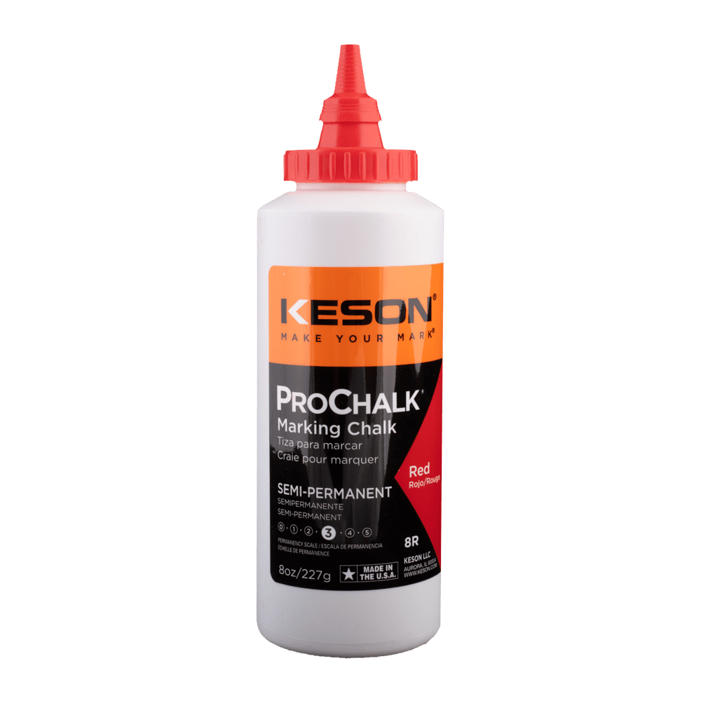 Chalk Refill 8oz Red Keson - ITM Stratford